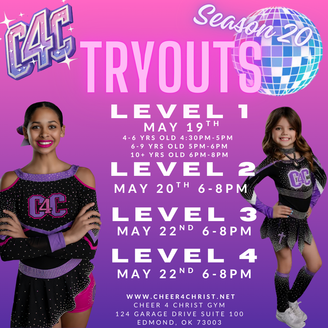 Competition Squads, Cheer Classes, Summer Camps & More – Cheer 4 Christ
